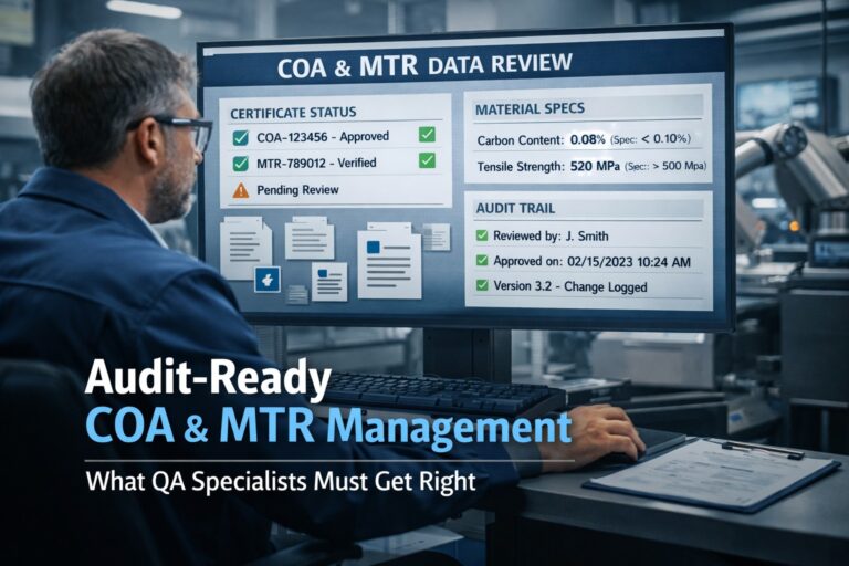 Audit-Ready COA & MTR Management: A QA Specialist’s Guide - Star Software